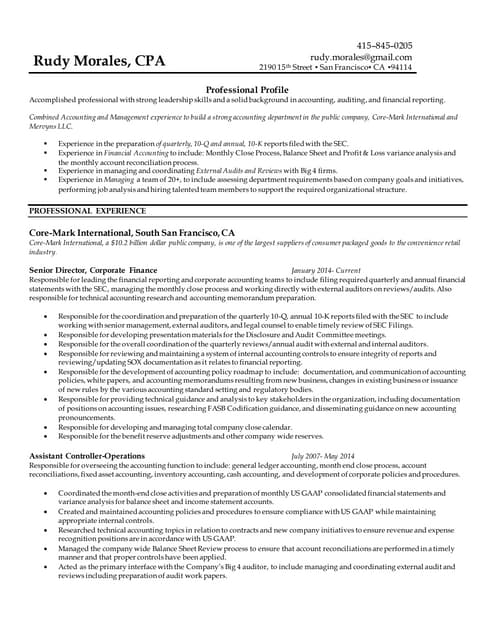 Kpmg and industry resume | DOCX