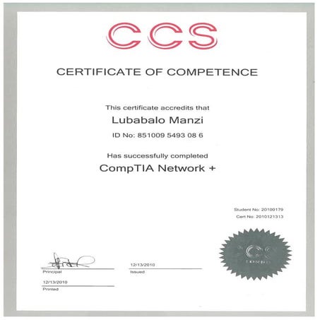 N+ CompTIA Certified Network Technician | PDF