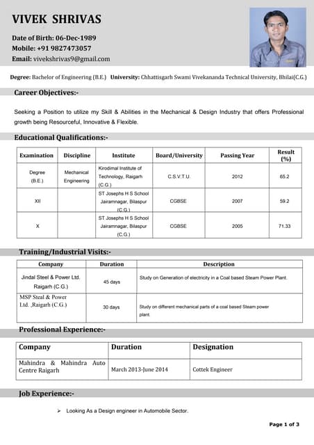 Vivek Shrivas Auto Pdf
