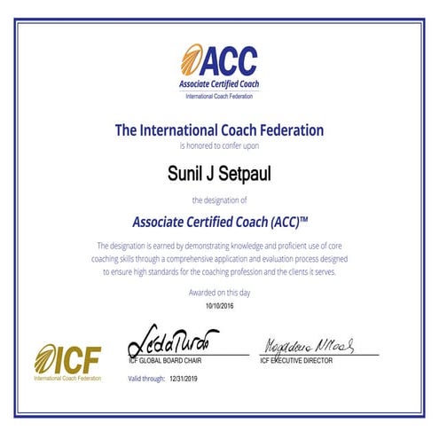 ACC certificate | PDF