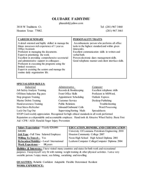 LUIS RESUME (2) | PDF