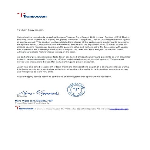 Letter of recommendation | PDF
