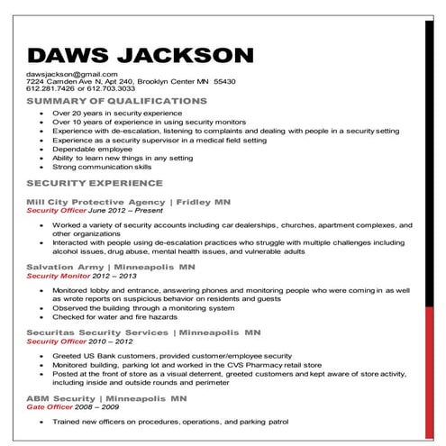 Daws Jackson presentations