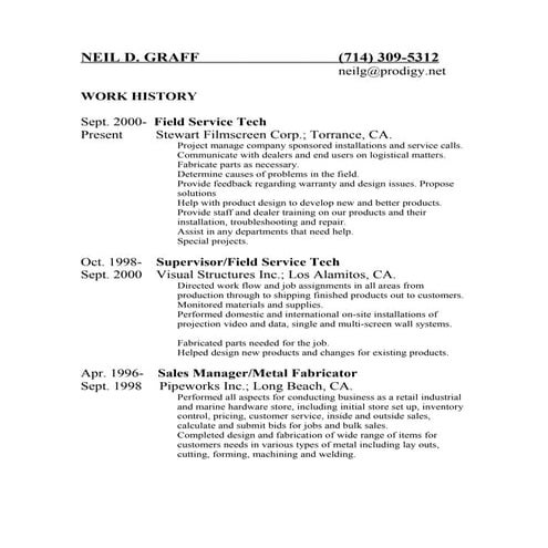 Neil Resume | DOC
