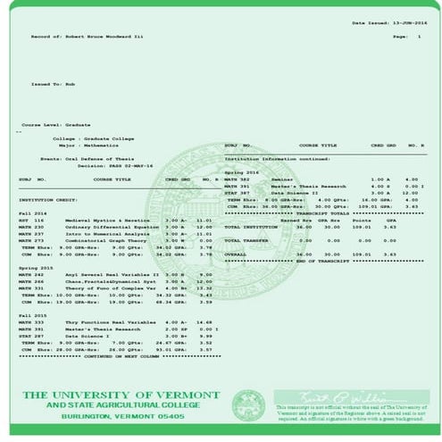 uvm_transcript | PDF