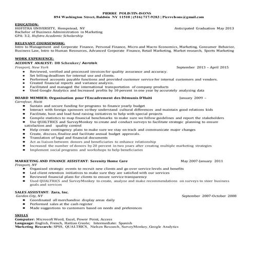 Pierre Ison's Resume | PDF