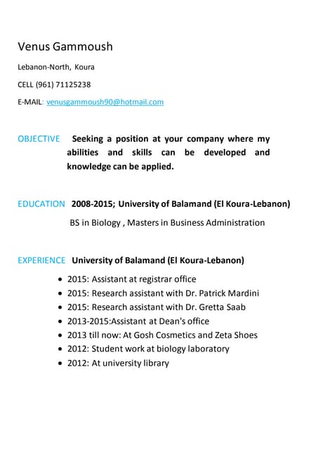 Hadeer CV (Logistics) | DOC