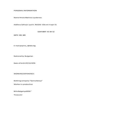 Hristo Lyubenov english CV | DOCX