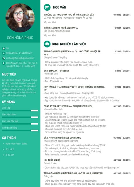 Thai.curriculum vitae | PDF