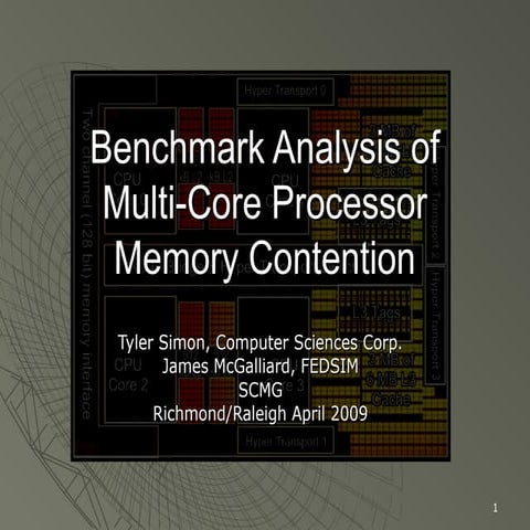 Benchmark Analysis of Multi-core Processor Memory Contention April 2009 | PPT