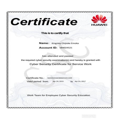 Cyber Security Certification | PDF