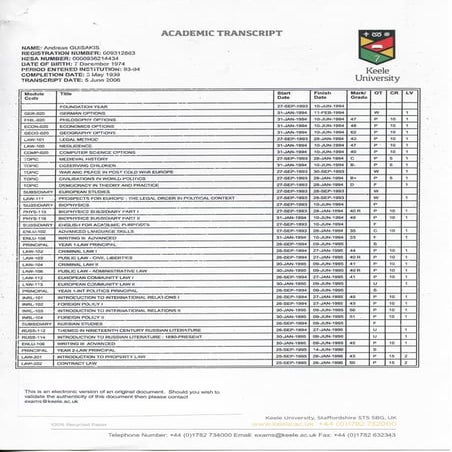 Guisakis, Andreas Transcript | PDF