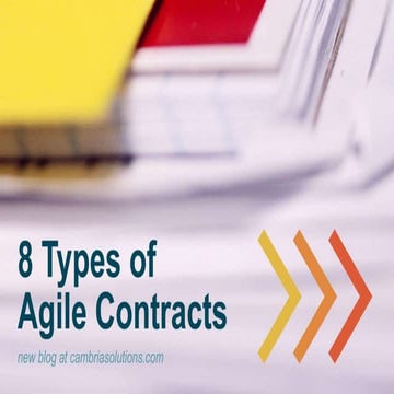 8 Types of Agile Contracts With Pictures | PPTX