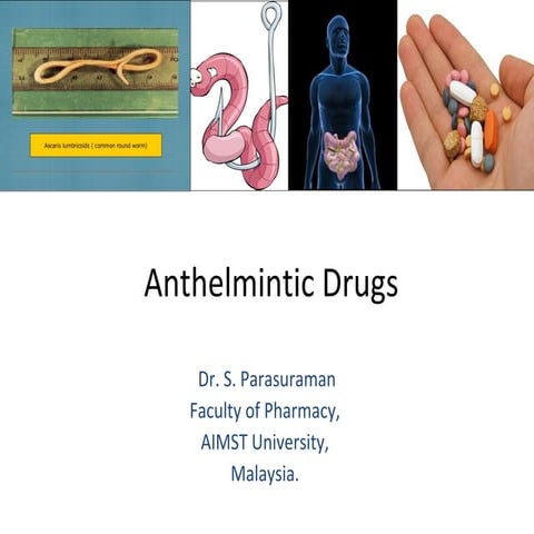 Introduction to anthelmintic drugs | PPT