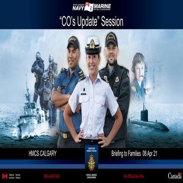 HMCS Calgary - CO's presentation - April 2021 | PPTX