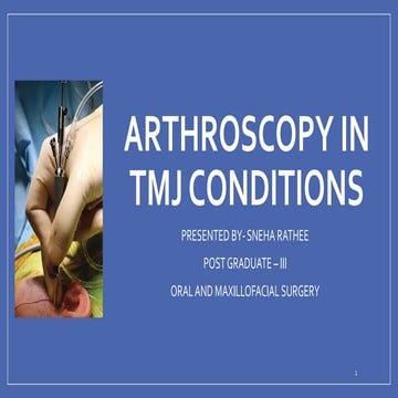 8 ARTHROSCOPY IN TMJ CONDITIONS seminar 8.pptx