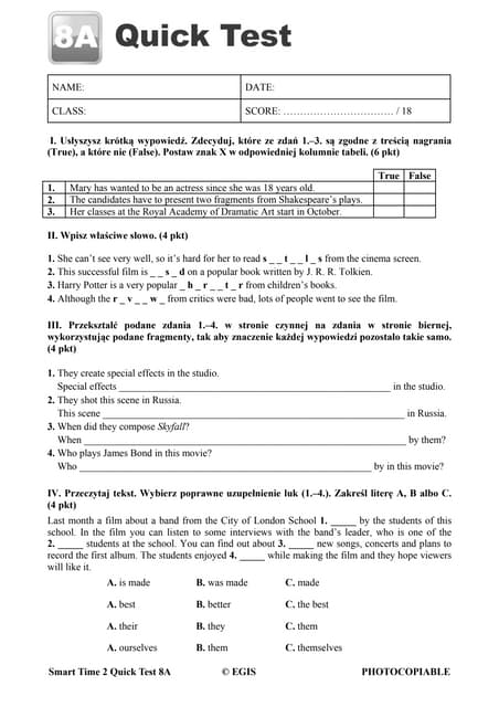 8 b smart_time_2_quick_test | PDF | Africa Travel | Travel Locations
