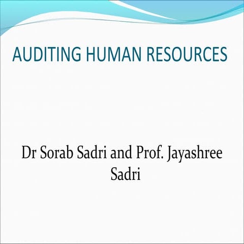 Auditing the HR function | PPT | Human Resources | Business