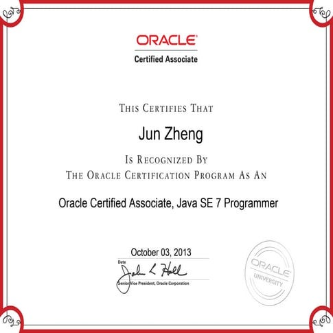 ocjp certificate | PDF