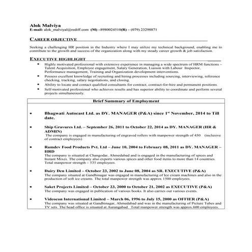 Human Resources Management at D-mart store | PPTX