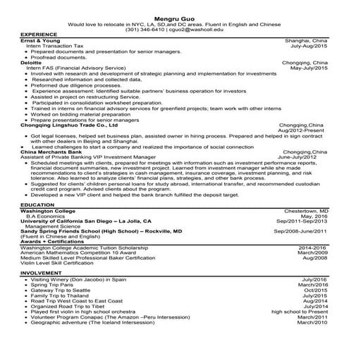 201609 Mengro Guo Resume B | PDF