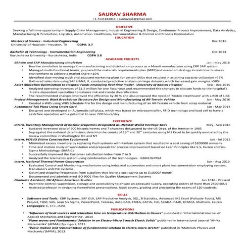 Resume _Saurav Sharma | PDF