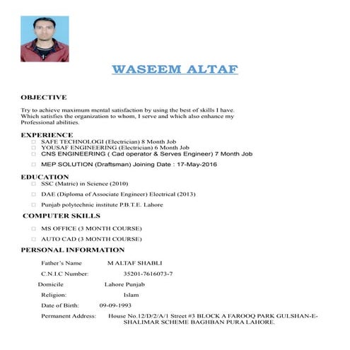 WASEEM ALTAF | RTF