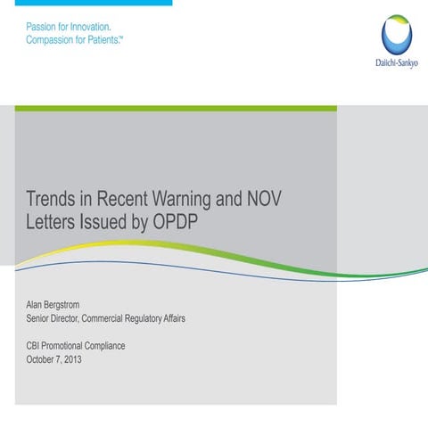 OPDP Enforcement Letters Update - Mitigate Compliance Risks that Lead ...