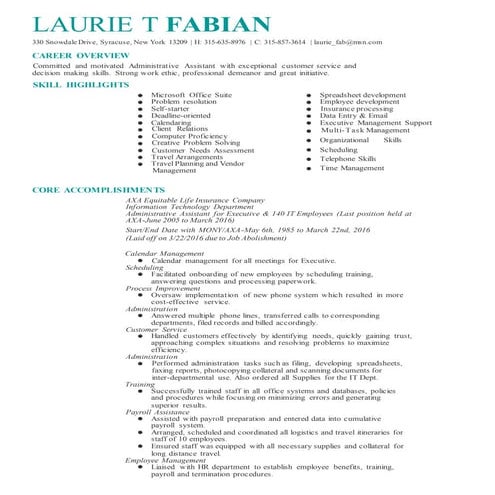 Linda 2016 Resume | PDF