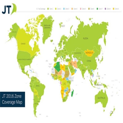 Colored Zone Coverage Map 2016 | PDF