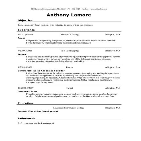 Brett Hand Resume | PDF