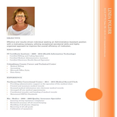 Linda Admin Resume | PDF
