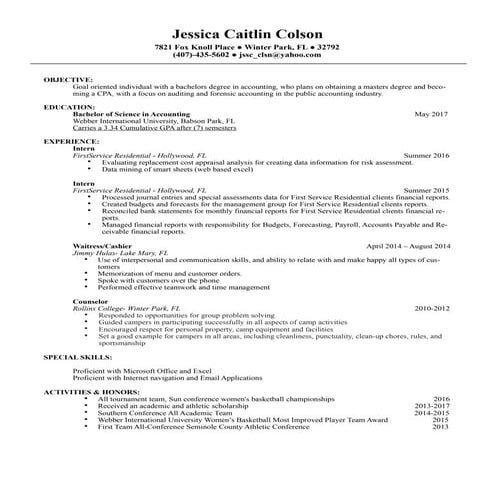 Jessica C Resume | PDF