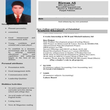 Rizwan Ali-cv | DOC