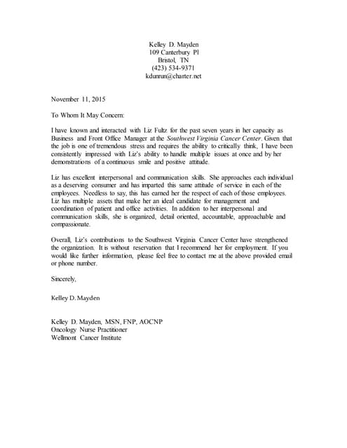 karens reference letter | DOC