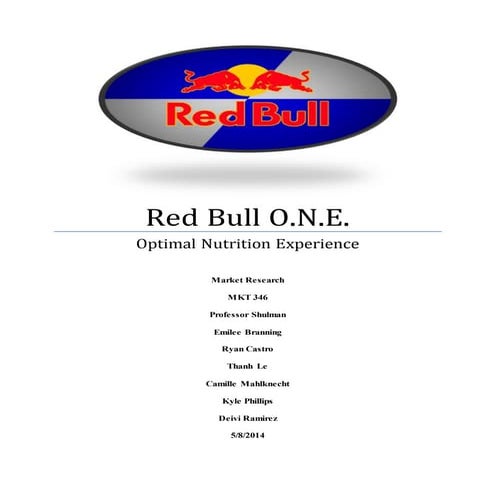 Red Bull ONE FINAL PAPER | DOCX