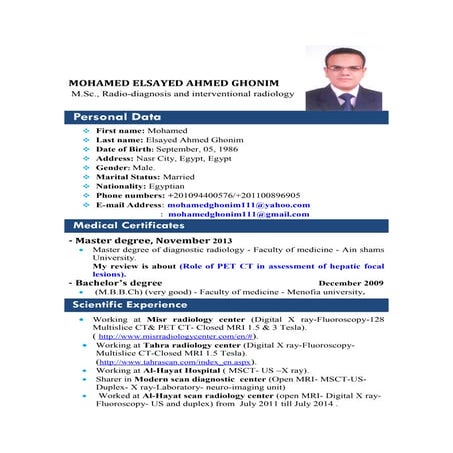 CV Dr Adel Mourad 20-03-2016 doc | DOC