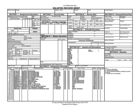 Soldier's Training Guide to the Officer Record Brief_02MAY12 | PDF