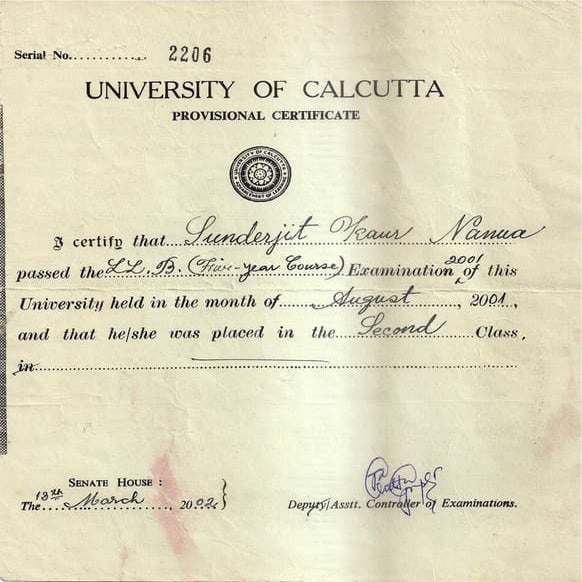 Calcutta University Provisional certificate | PDF