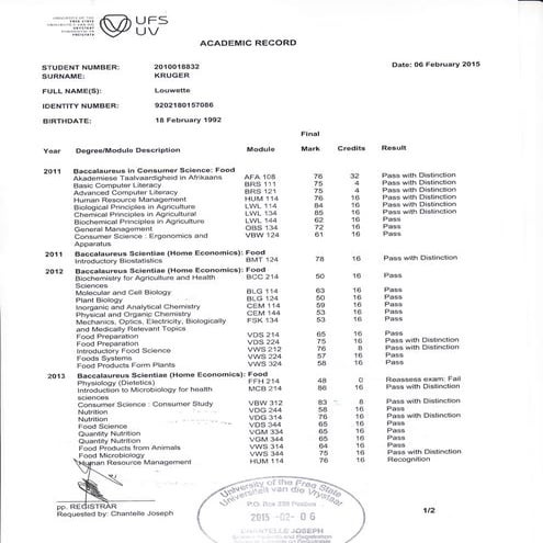 Academic Record | PDF