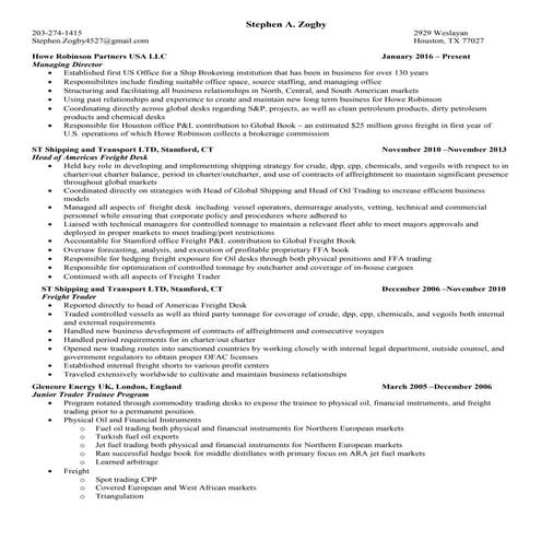 Stephen Zogby Resume (4) | DOC