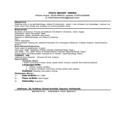 noha CV | DOCX