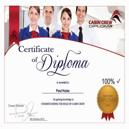 Cabin Crew Diploma CERT | PDF | Cruises | Travel Type
