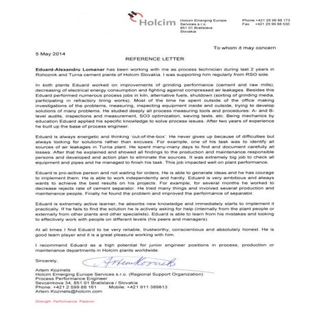 Reference letter AK | PDF