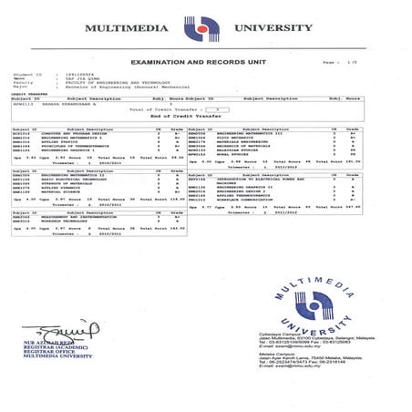 Result slip | PDF