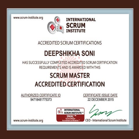 Scrum Master Certification | PPT
