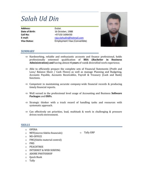 Warisha khan Resume - Senior Accountant | PDF