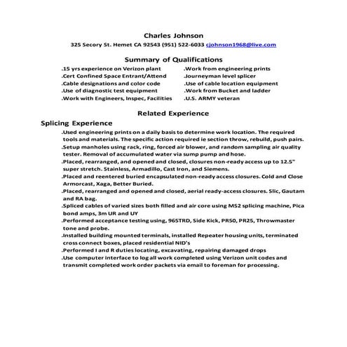 OSP Resume | PDF