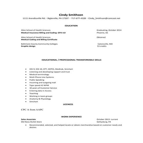 Amy Professional Resume | DOCX