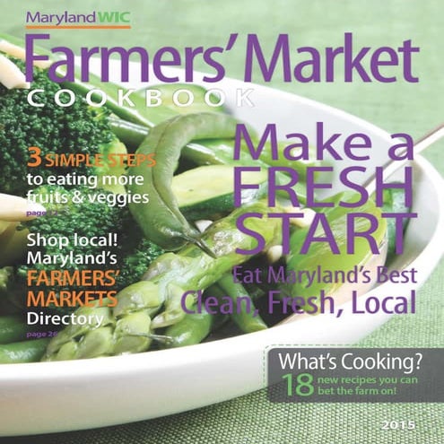 Maryland WIC Farmers' Market Cookbook 2015 | PDF